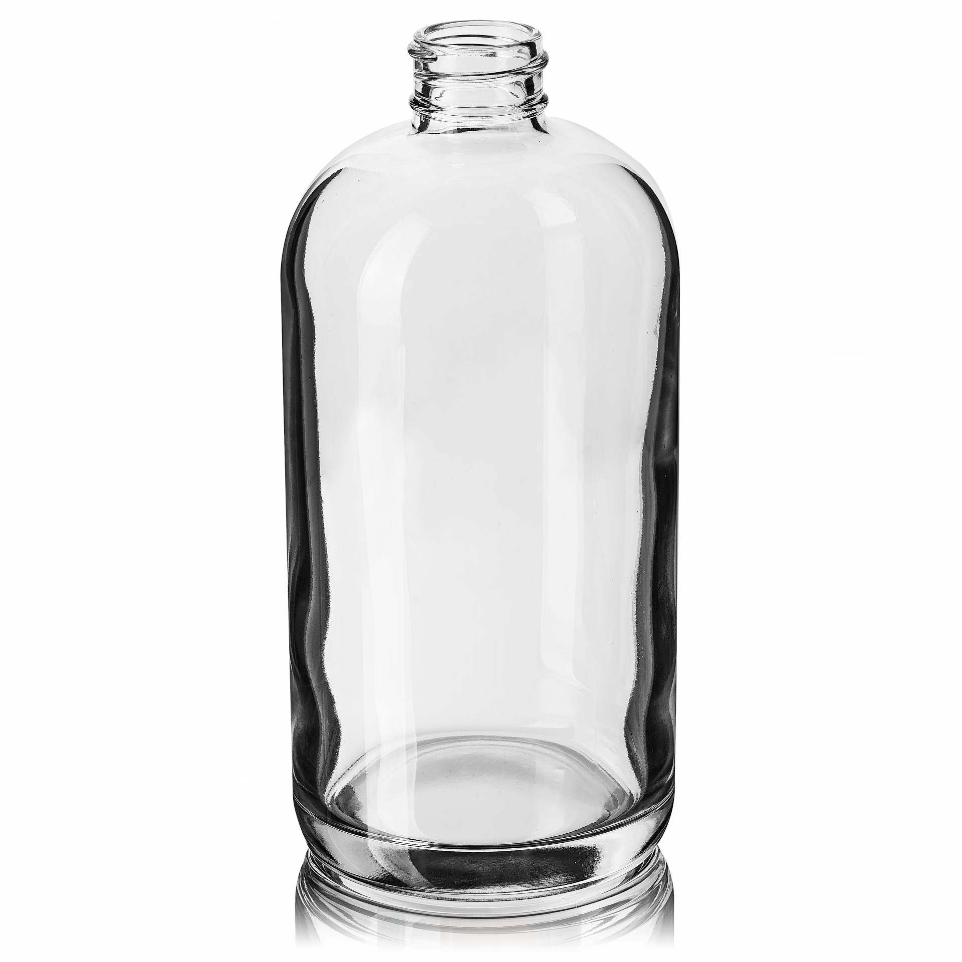 Cosmetic bottle Linden Classic 474ml, 28/410, short neck, Flint